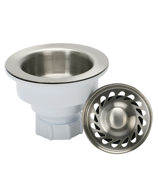 90066/75J - Metal STW brushed stainless Waste with Overflow (Bulk Pack ...