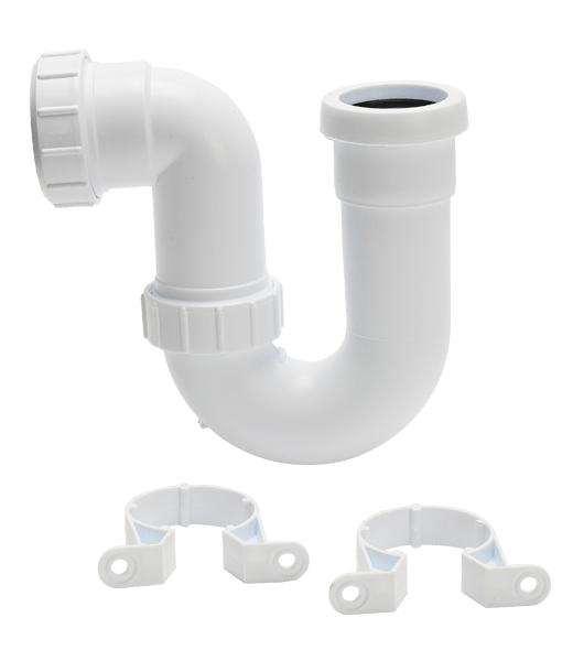 ZB33056DB P Trap 76mm, 40mm seal & 600mm Upstand Pipe - Fluidmaster