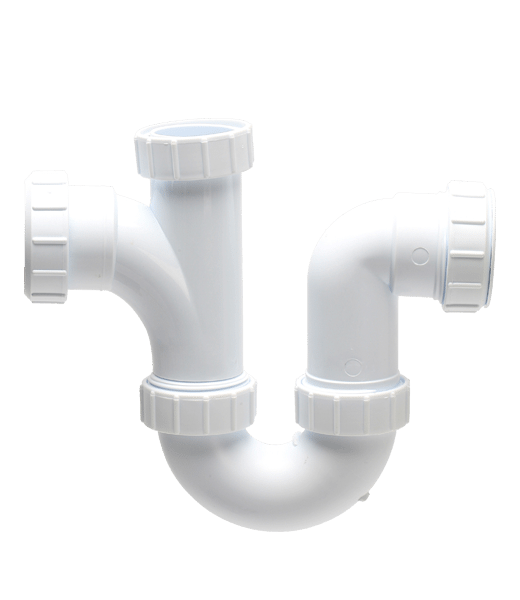 ZB35068DB P Trap With Appliance Tee 76mm SEAL 40mm Fitting - Fluidmaster